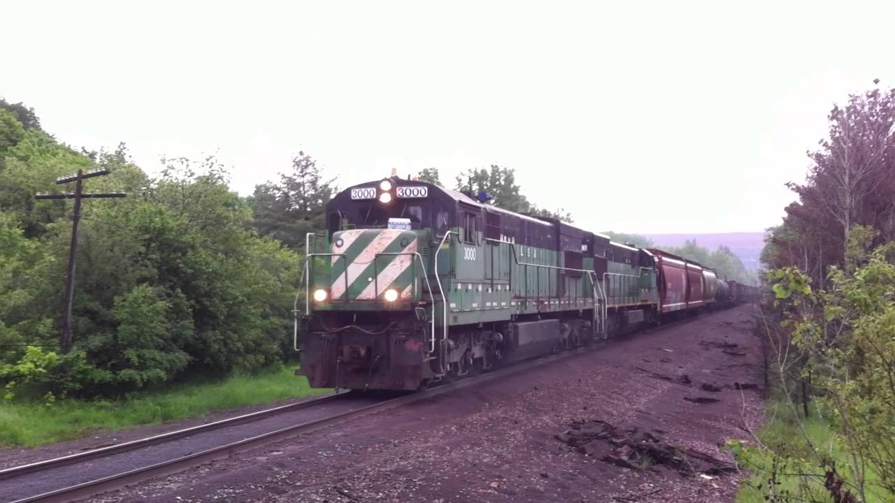 Turn your speakers up!!! General Electric U30C's up a 1.63% grade in ...