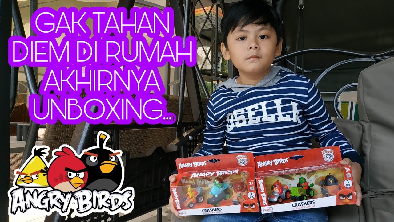 BERBURU MAINAN MENJELANG LEBARAN - UNBOXING ANGRY BIRDS CRASHERS ...