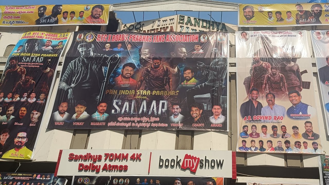 Sandhya 70MM Theater RTC X Road Salaar Visuals Viral Video #salaar ...