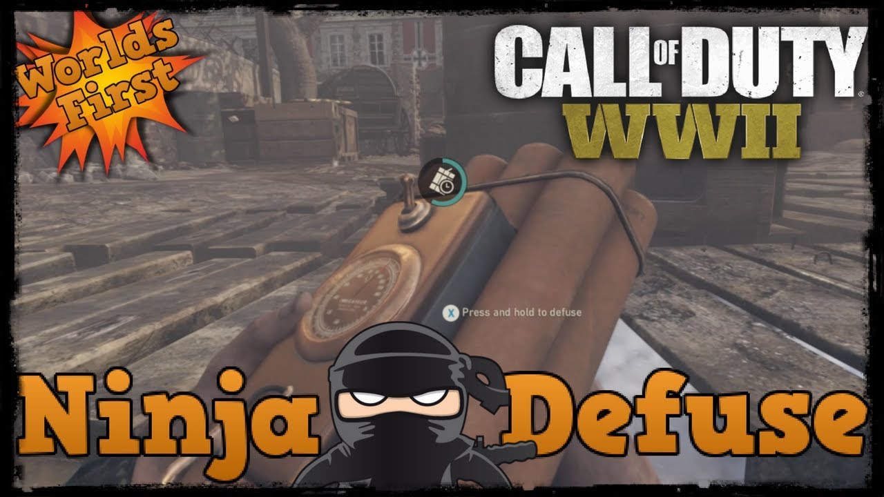 Worlds First *Ninja Defuse* on Call of Duty: WW2! - YouTube