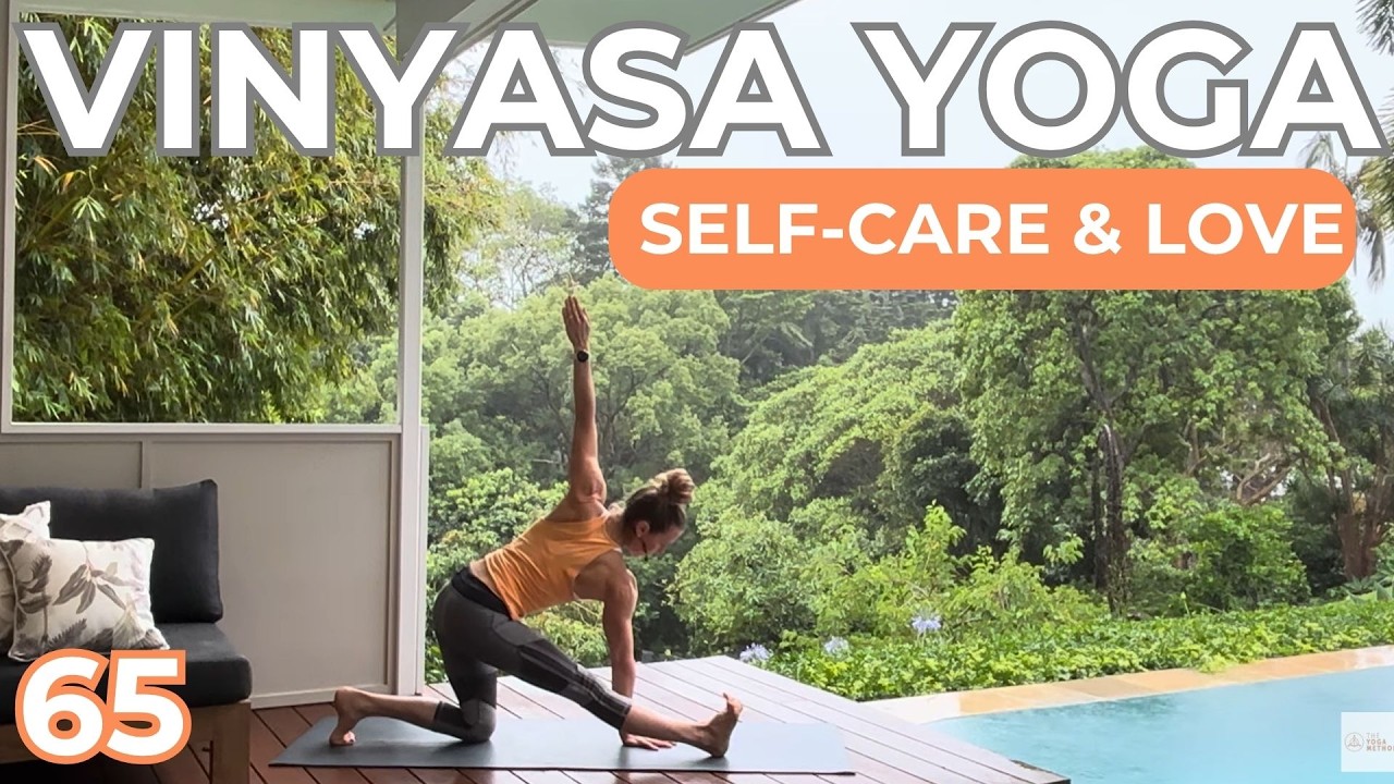 65-Min Full Body Vinyasa | Breathe, Move & Live with Self-Love | # ...