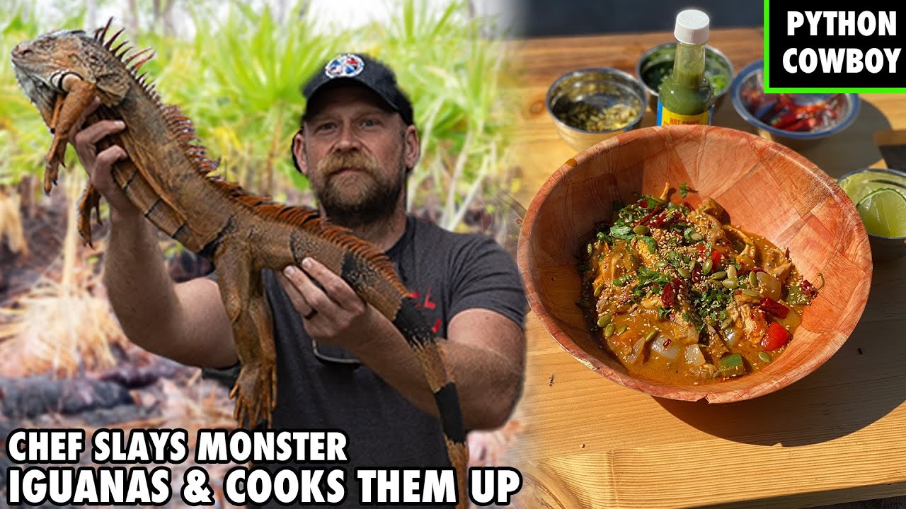 Local Chefs Slay Some Monster Iguanas And Cook Them Up - YouTube
