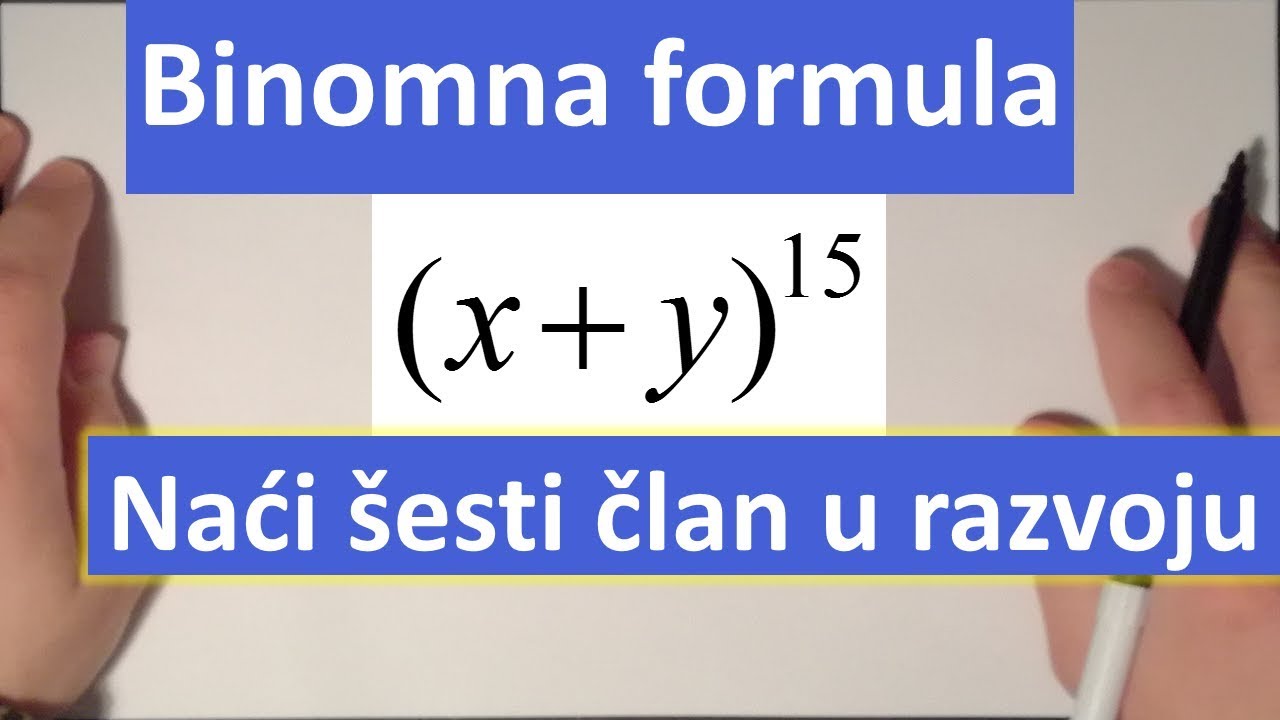 Binomna formula. Naći šesti član u razvoju binoma - YouTube