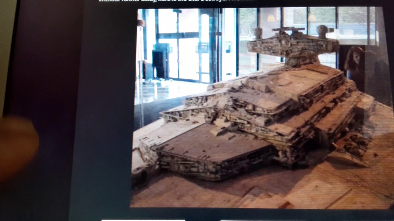 Star Destroyer studio model reference photos - YouTube