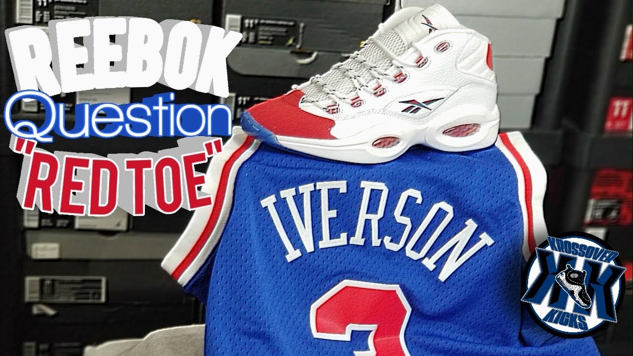 Reebok Question Mid "Red Toe" - The Almost "25th Anniversary" - YouTube