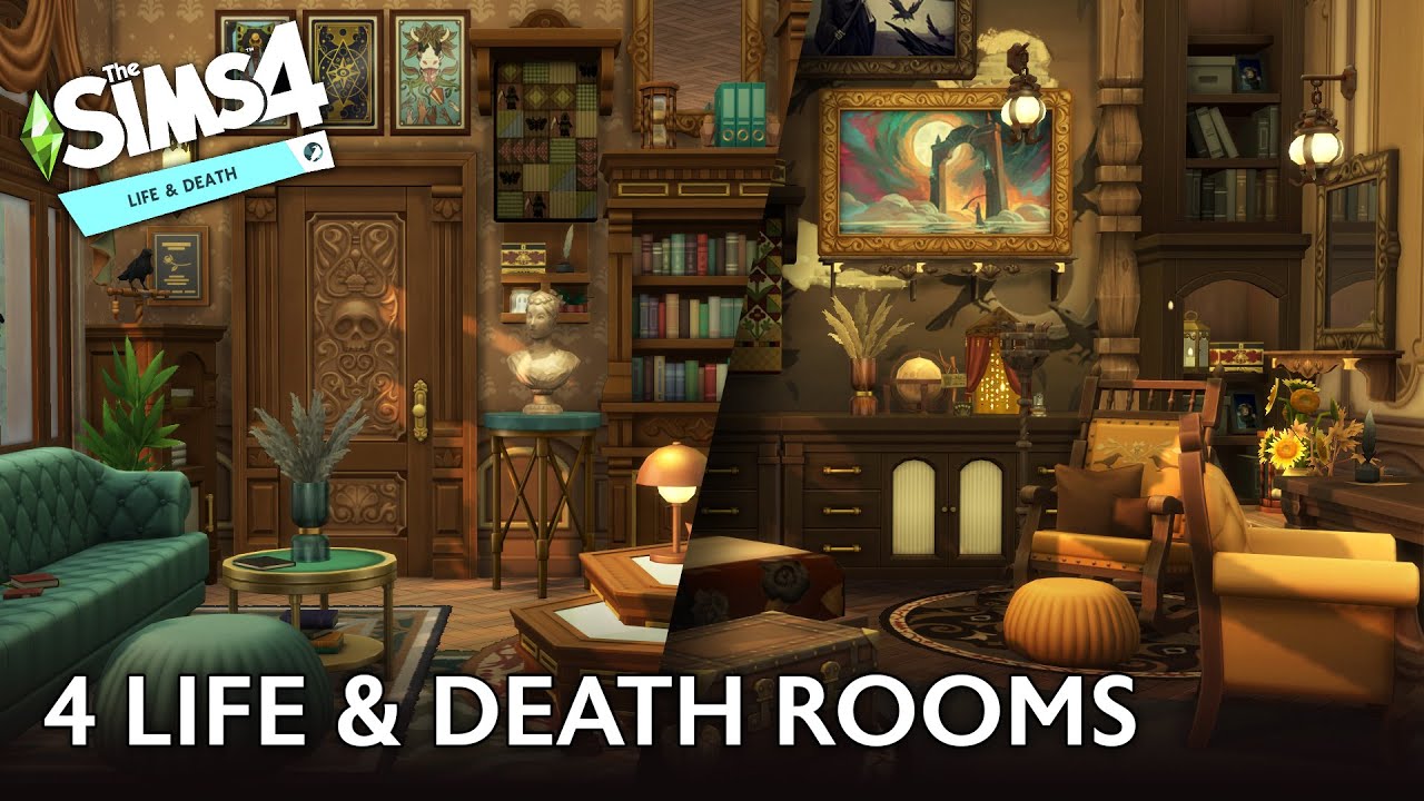 4 Life & Death Room Ideas! | The Sims 4 Stop Motion Speed Build | No CC ...
