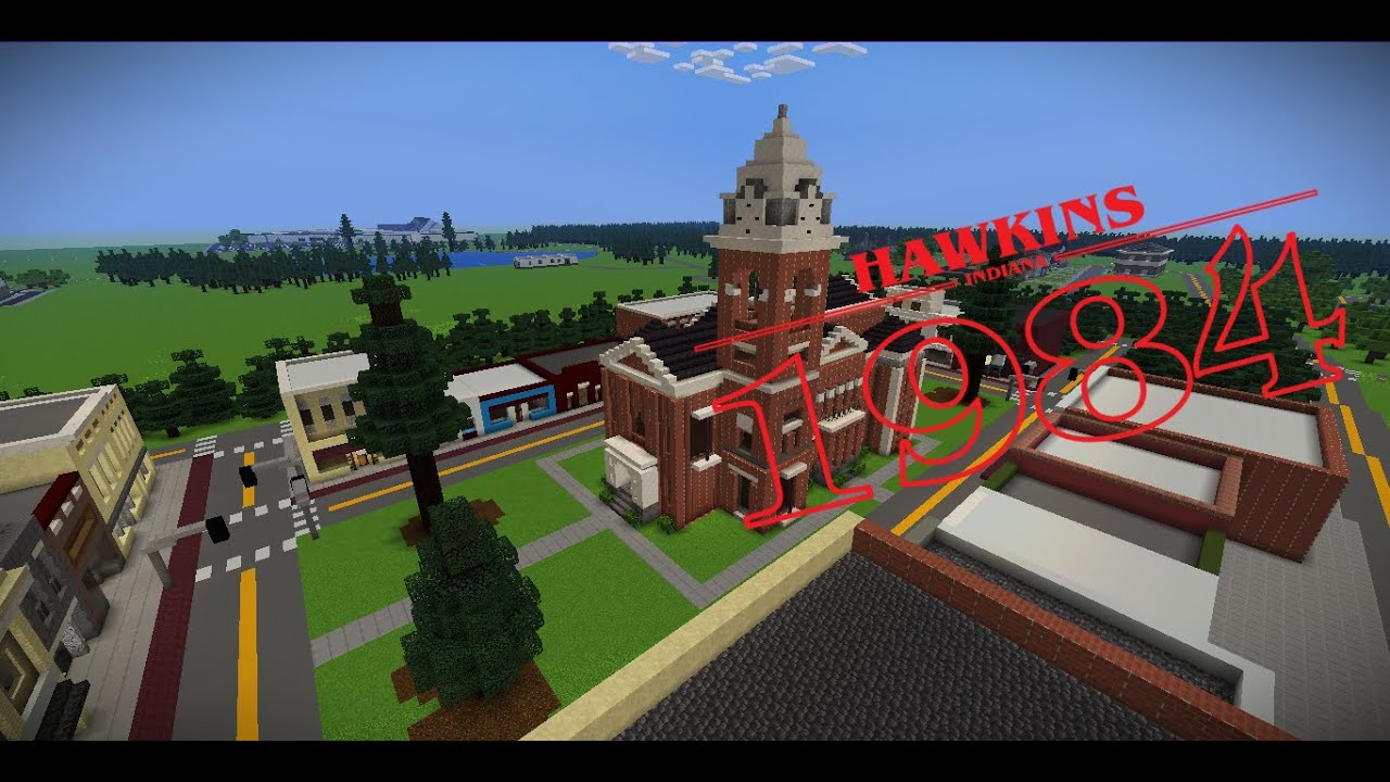 Hawkins Indiana Recreated in Minecraft - YouTube