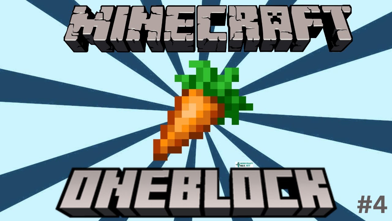 finally got the carrot in MINECRAFT ONE BLOCK series || EP - 4 || enjoy ...