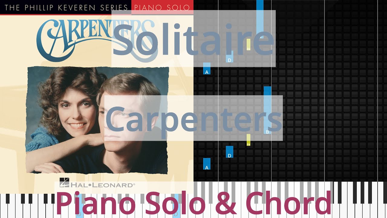 🎹Solitaire, Solo & Chord, Carpenters, Synthesia Piano - YouTube