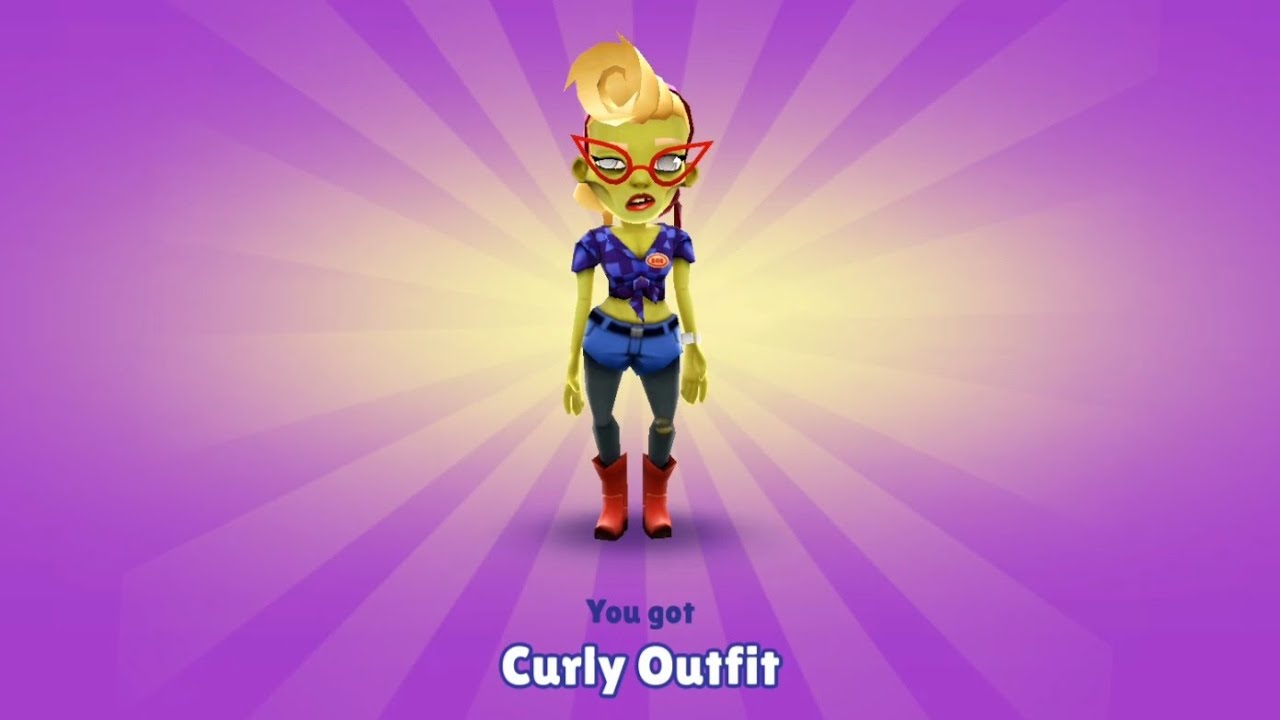 Zoe Curly Outfit || Subway Surfers Shenzhen Showdown - YouTube