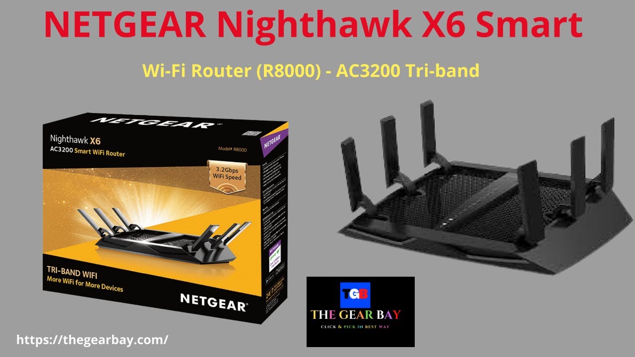 NETGEAR Nighthawk X6 Smart Wi-Fi Router (R8000) - AC3200 Tri-band,How ...