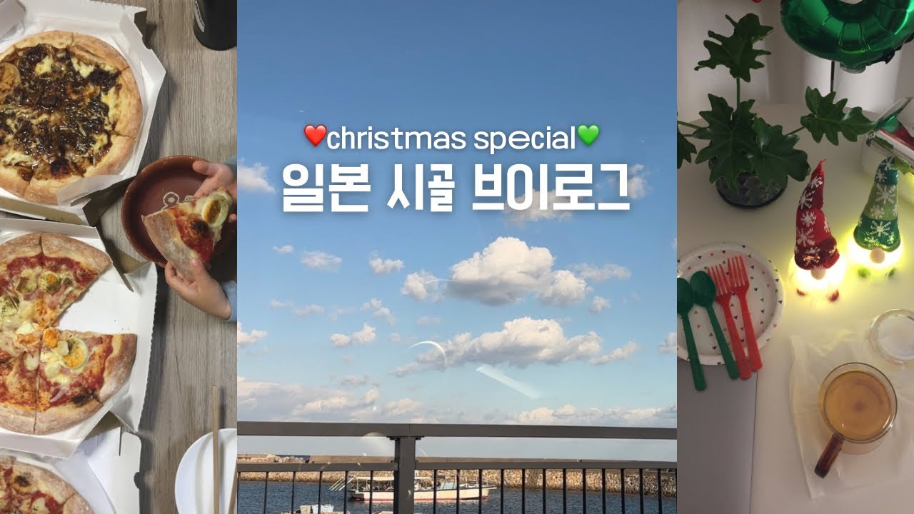 Vlog 찐일본인의 시골 브이로그 연말기념 또 푹식🐷 크리스마스홈파티 요리브이로그로스트비프스튜카르파쵸