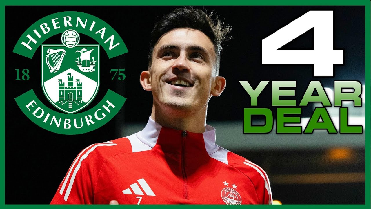 JAMIE MCGRATH JOINS HIBS FROM ABERDEEN ON A FOUR YEAR DEAL - YouTube