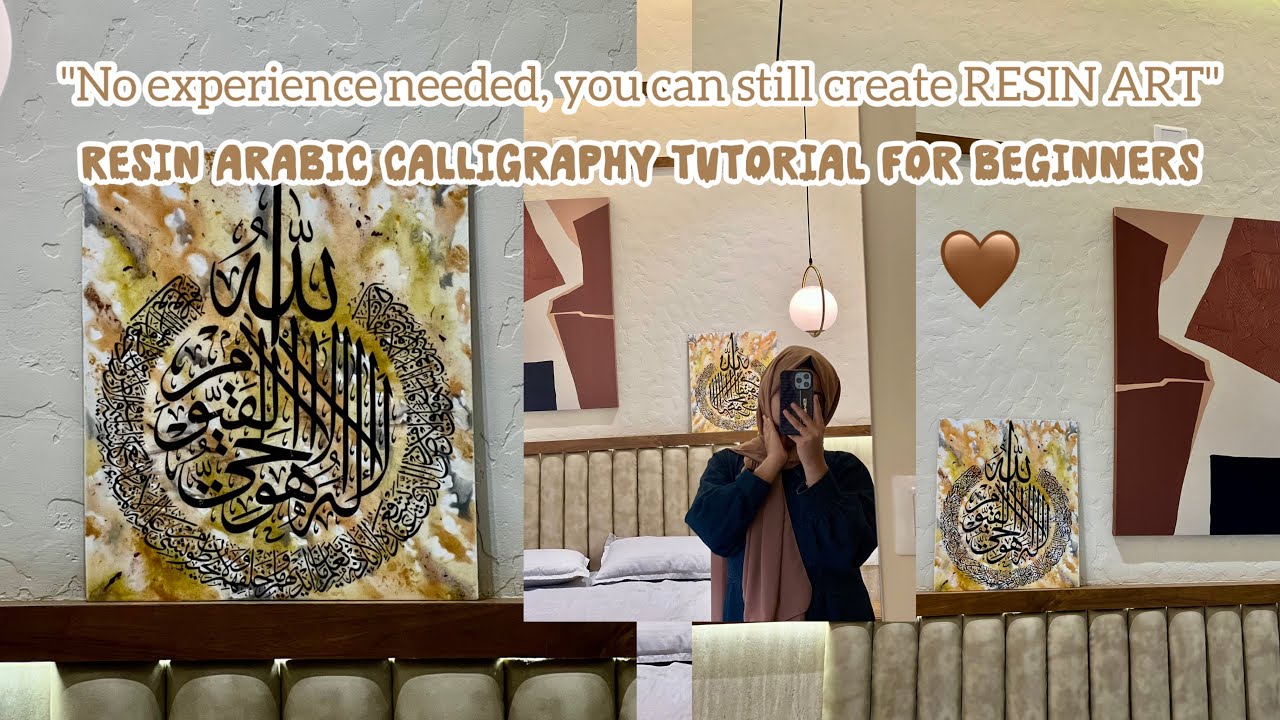 Resin Arabic calligraphy tutorial for beginners😍😱എന്താന്ന് അറിയാത്തവ ...