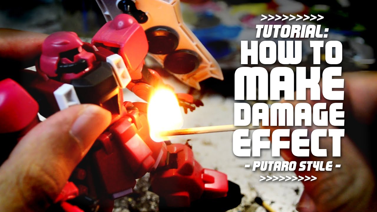 🧙‍♂️ How to Make Damage Effect | Gunpla | Tutorial | ASMR [0133] - YouTube
