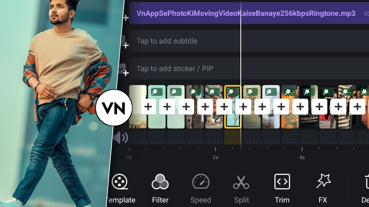 Vn App Photo Video Kaise Banaye 2022 | Trending Photo Video Editing In ...