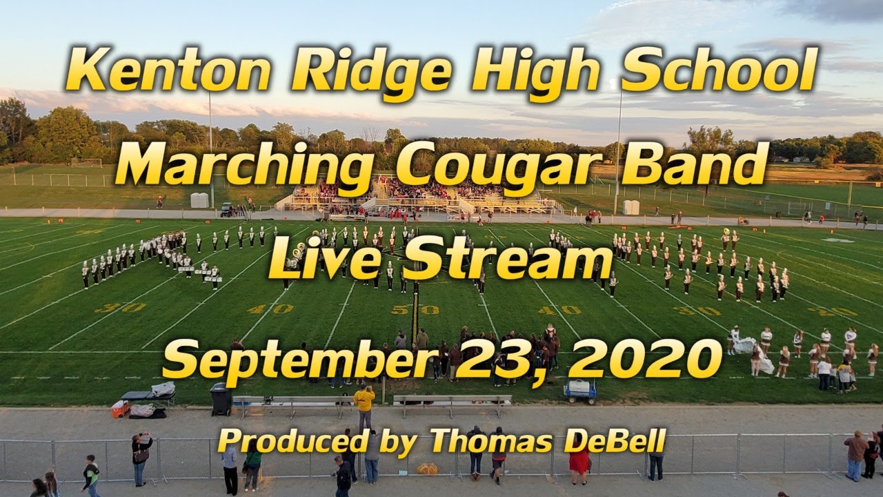 Kenton Ridge Marching Cougar Band at KR Soccer 9/23/20 - YouTube