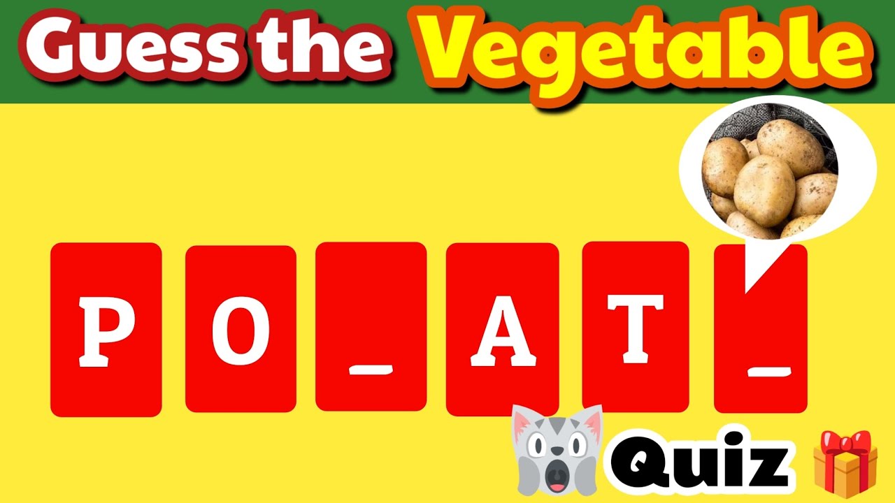Guess the Missing Words ? Guess the Vegetables Name | Guess Quiz | Quiz ...