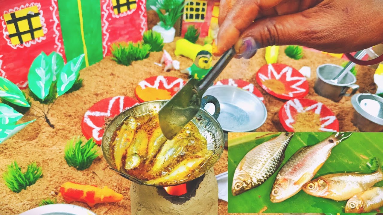Miniature🐟 fish Pathuri, fish curry 🐟and streamed rice😋 | How to cook ...