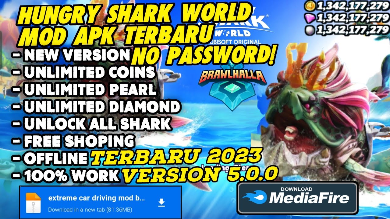 Download Hungry Shark World Mod Apk V.5.0.0 Terbaru 2023 Unlimited Coin ...