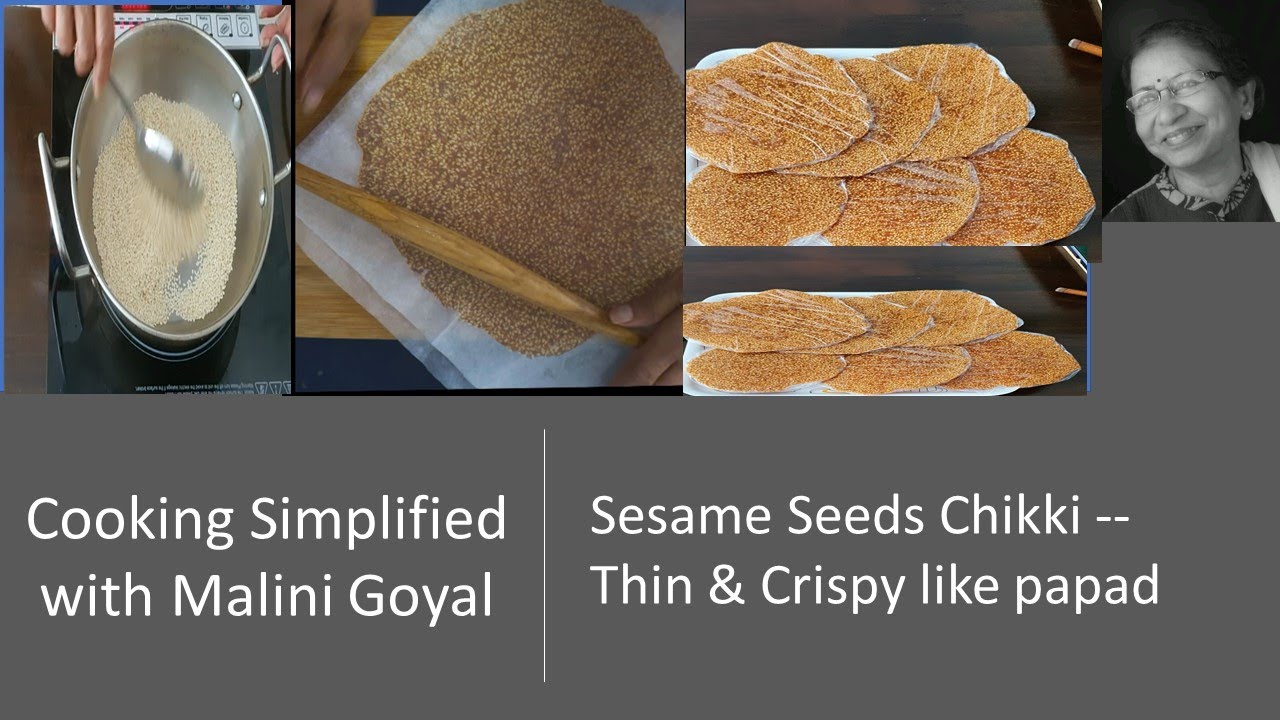 Sesame Seeds Chikki --Crispy & Thin like Papad - YouTube
