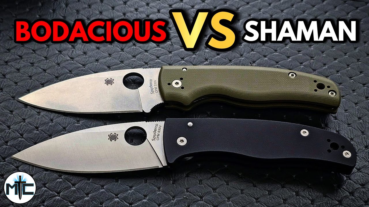 Spyderco Bodacious VS Spyderco Shaman - Full Review and Comparison ...