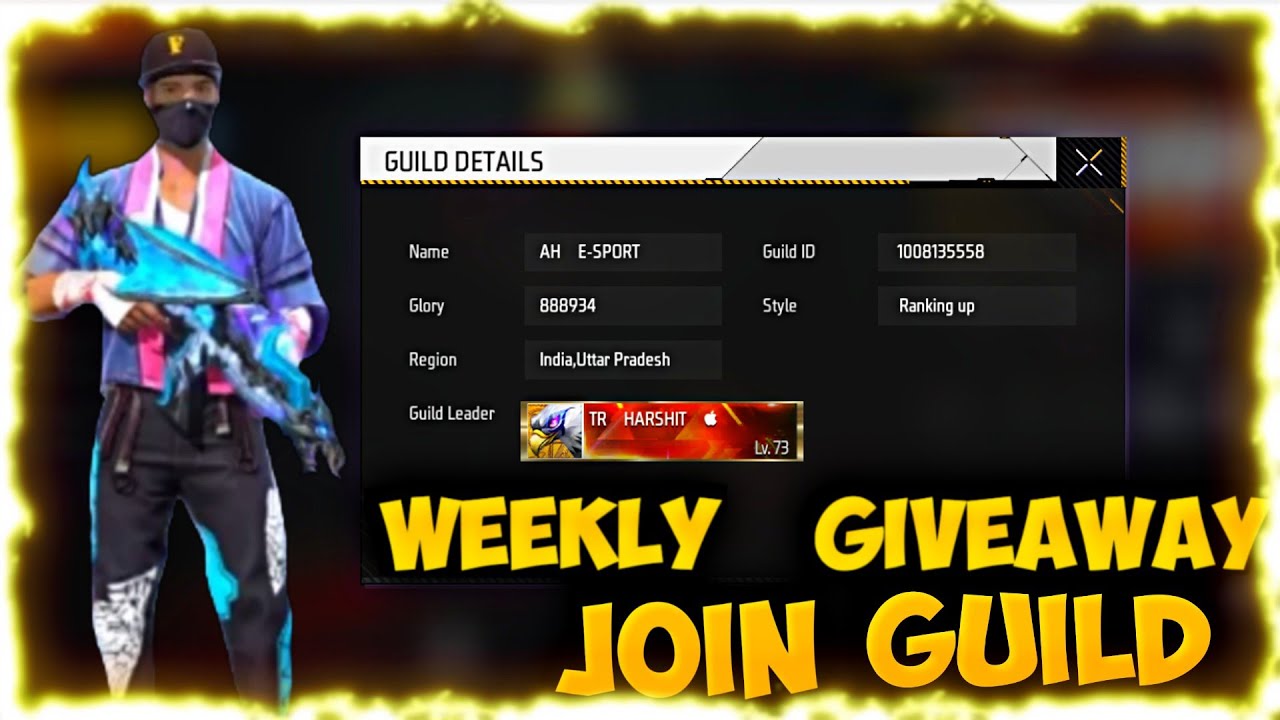 AH E-SPORT GUILD JOIN WEEKLY GIVEAWAY||AH GAMER OFFICIAL|| - YouTube