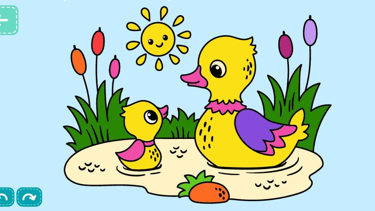 Mewarnai Bebek || Coloring Ducks || Belajar Mewarnai || Mewarnai Hewan ...