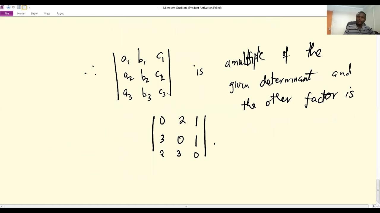 Rule for Multiplication of Two Determinants Part 3 - YouTube