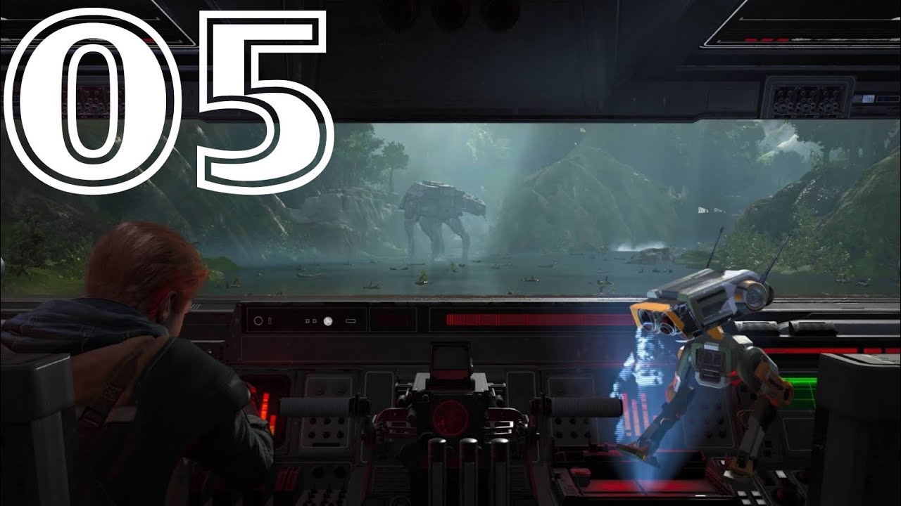 STAR WARS Jedi: Fallen Order - Part 5 - Driving a AT-AT Walker - YouTube