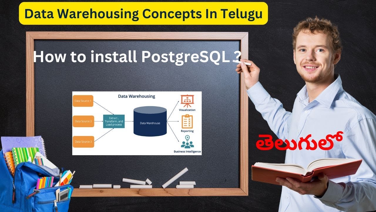 How To Install Postgresql In Windows Telugu Dwh Concepts 03 Youtube 0300