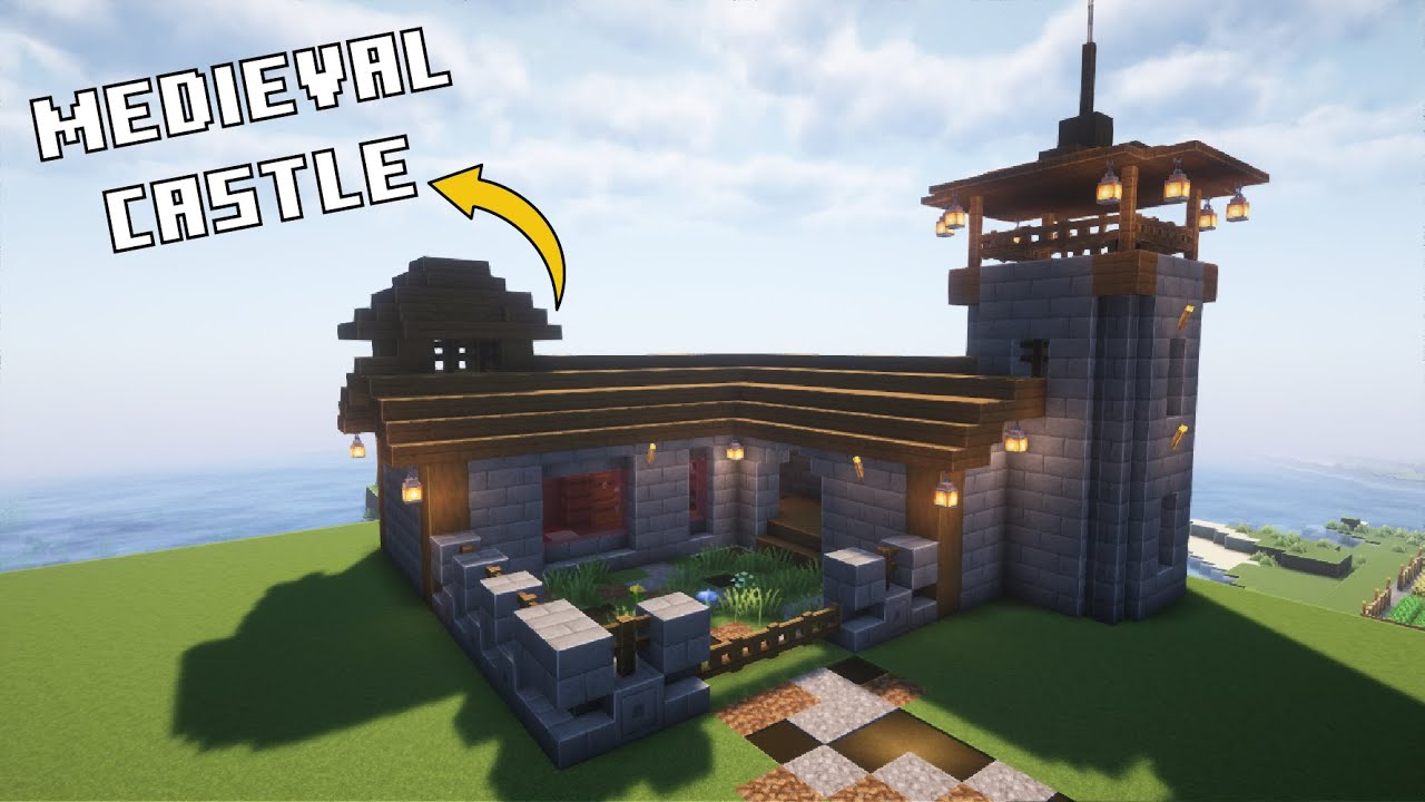 Minecraft: How To Build A Medieval Castle - Build Tutorial - YouTube