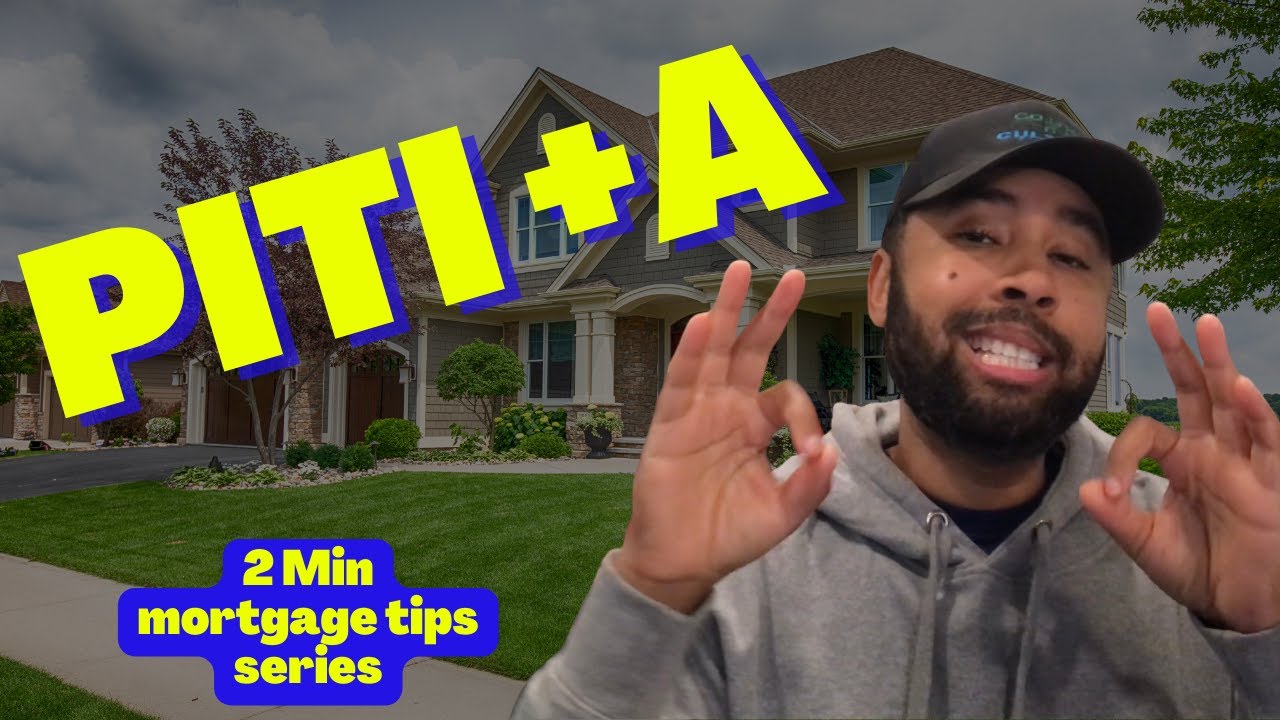 Mortgage, PITI (A), payment explained for first time home buyers. - YouTube