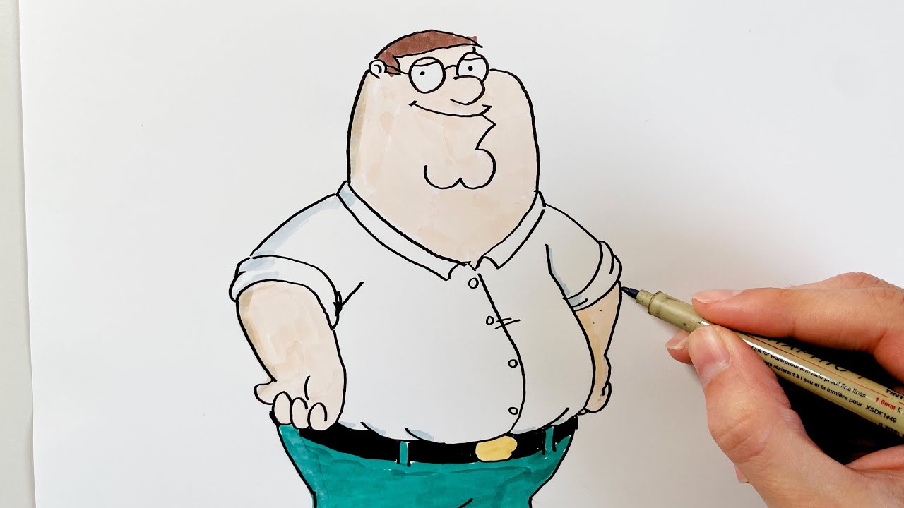 How to Draw Peter Griffin From Family Guy - YouTube