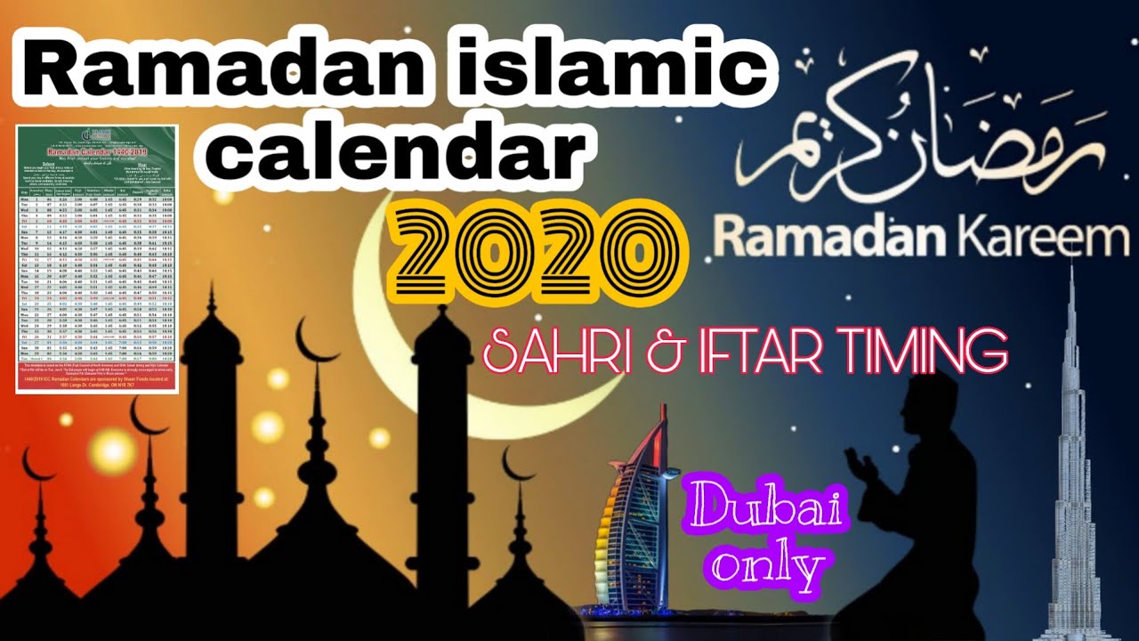 Ramadan calendar 2020 | ramadan timing | ramadan fasting timing 2020 # ...