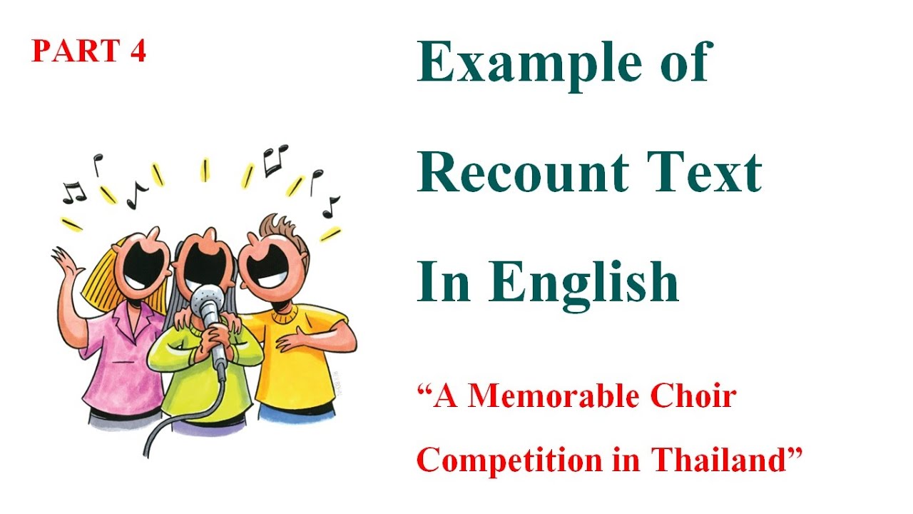 Example of Recount Text in English Part 4 - Personal Recount Text - YouTube