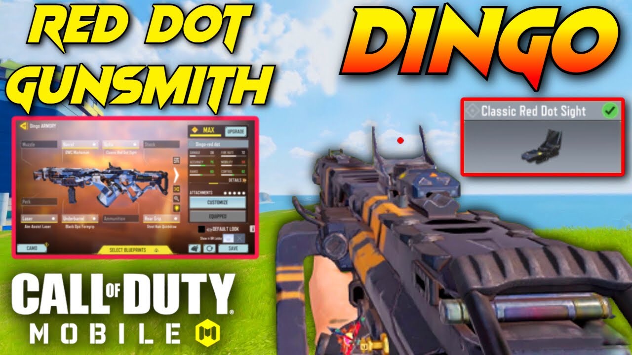 The Best Red Dot DINGO Gunsmith!🤯| Solo vs Squad COD MOBILE BR - YouTube