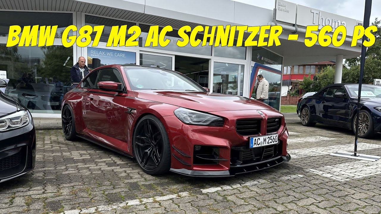 BMW G87 M2 AC Schnitzer Fire Red - Sound - 560 PS Autohaus Thoma - YouTube