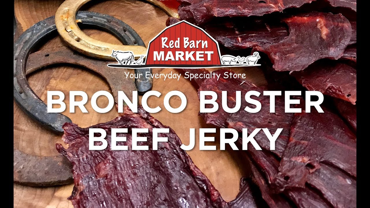 Red Barn's Own - Bronco Buster Beef Jerky - YouTube