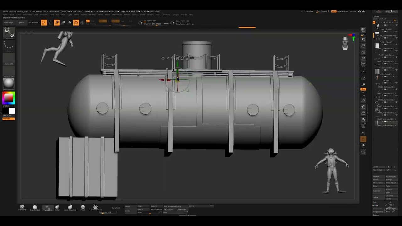 U.S. Navy Sea Lab 3d model Timelapse - YouTube