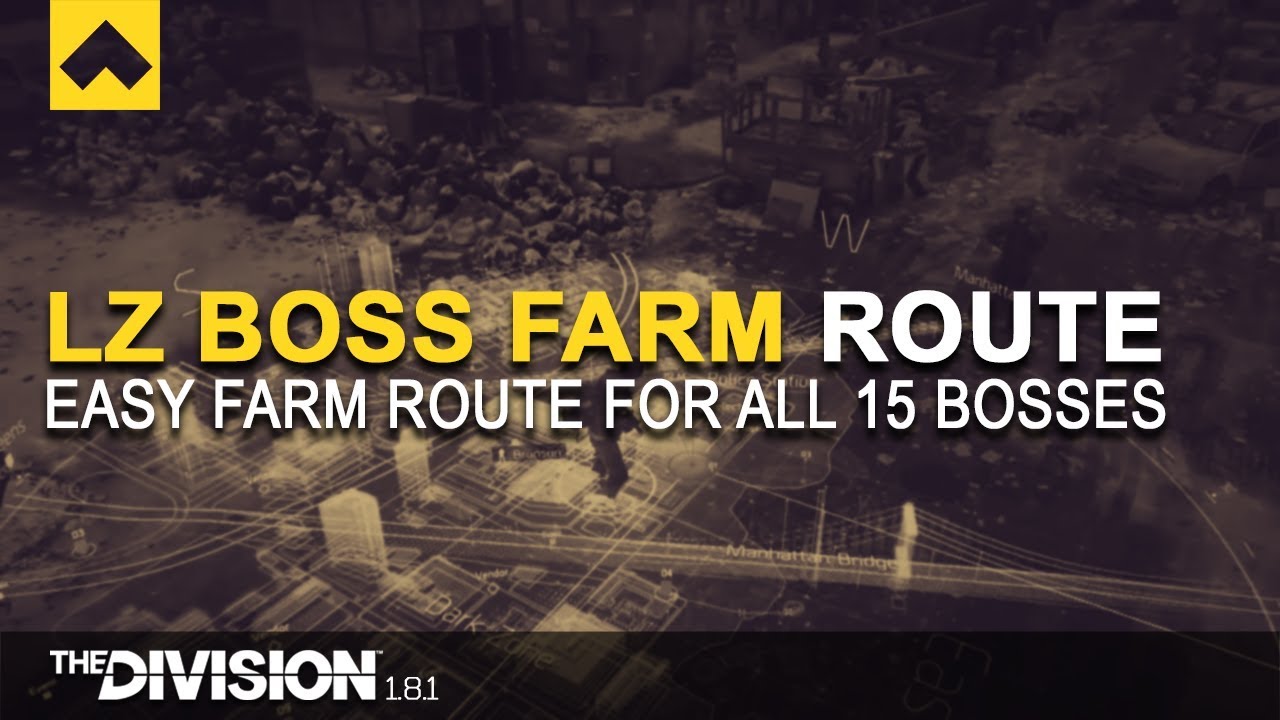 EASY OPEN WORLD BOSS FARMING // The Division 1.8.1 - YouTube