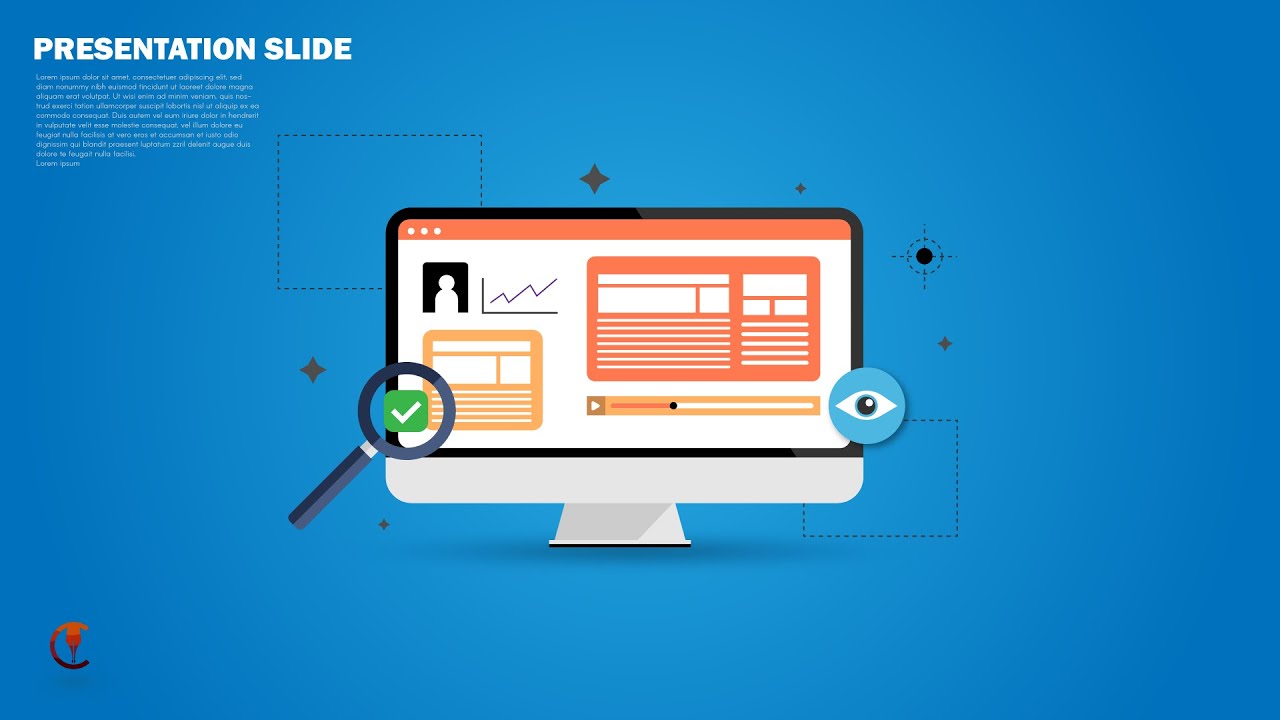How to design a creative and unique presentation slide using Adobe ...