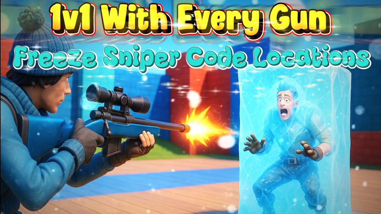 1v1 With Every Gun Freeze Sniper [Code Locations EASY Guide] #walkthrough #fortnite #gaming # ...