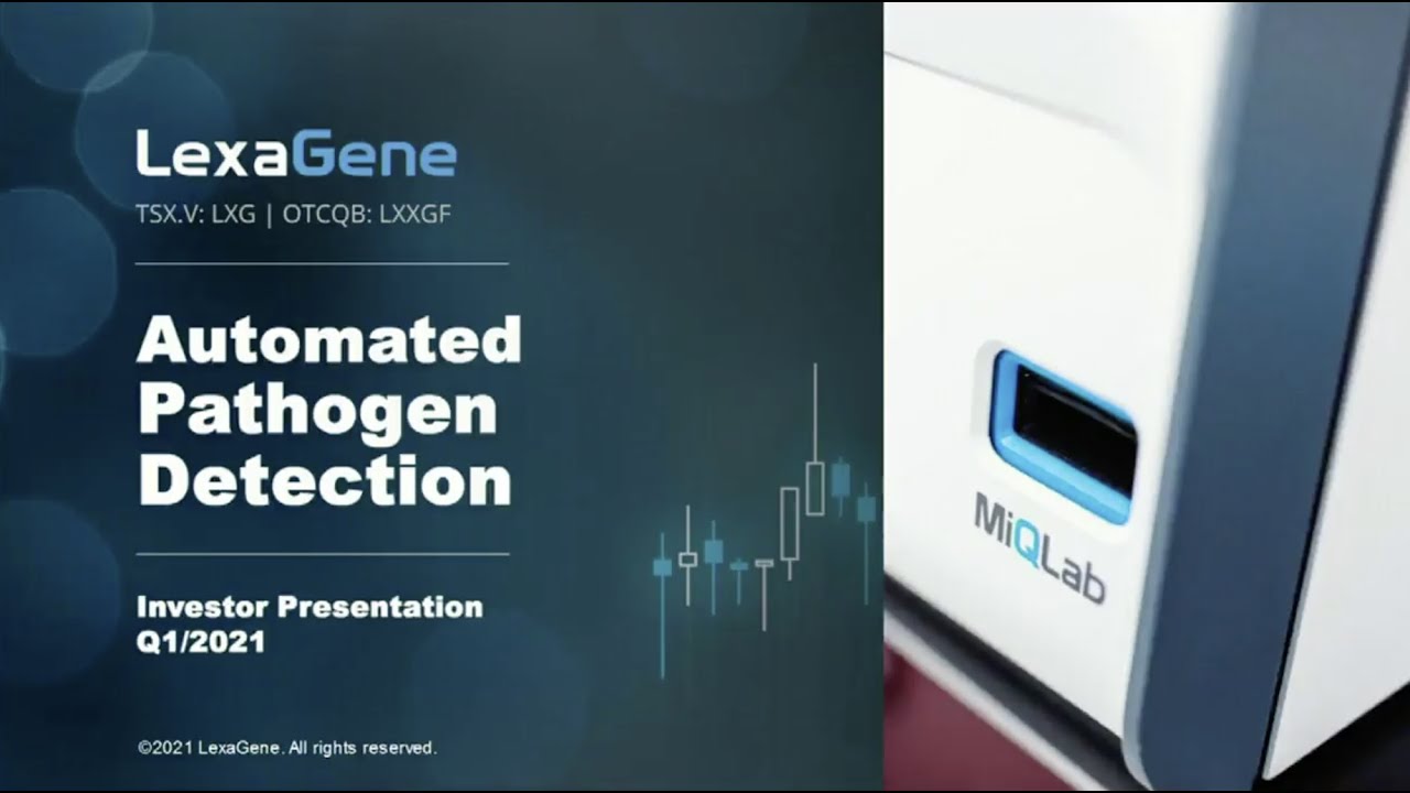 LexaGene Holdings, Inc. (TSX-V: LXG) (OTCQB: LXXGF) Webcast (Jan 2021 ...