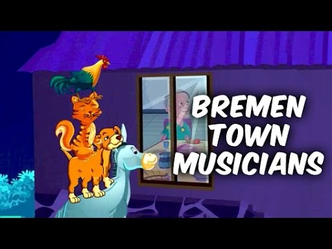 Bremen Town Musicians | English Animated Fairy Tales & Bedtime Stories ...