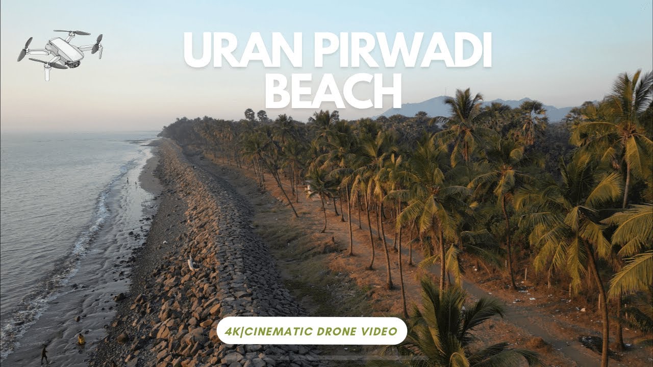 URAN BEACH NAVI MUMBAI 😍| Pirwadi nagav Beach cinematic Drone Video ...
