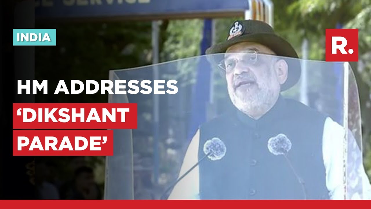 Amit Shah Addresses ‘Dikshant Parade’ of IPS 74 RR Batch At SVPNA ...