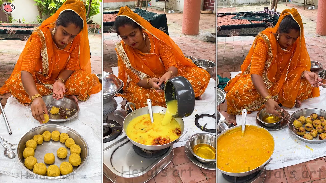 Rajasthani dal bati recipe - how to make dal baati churma - main course ...