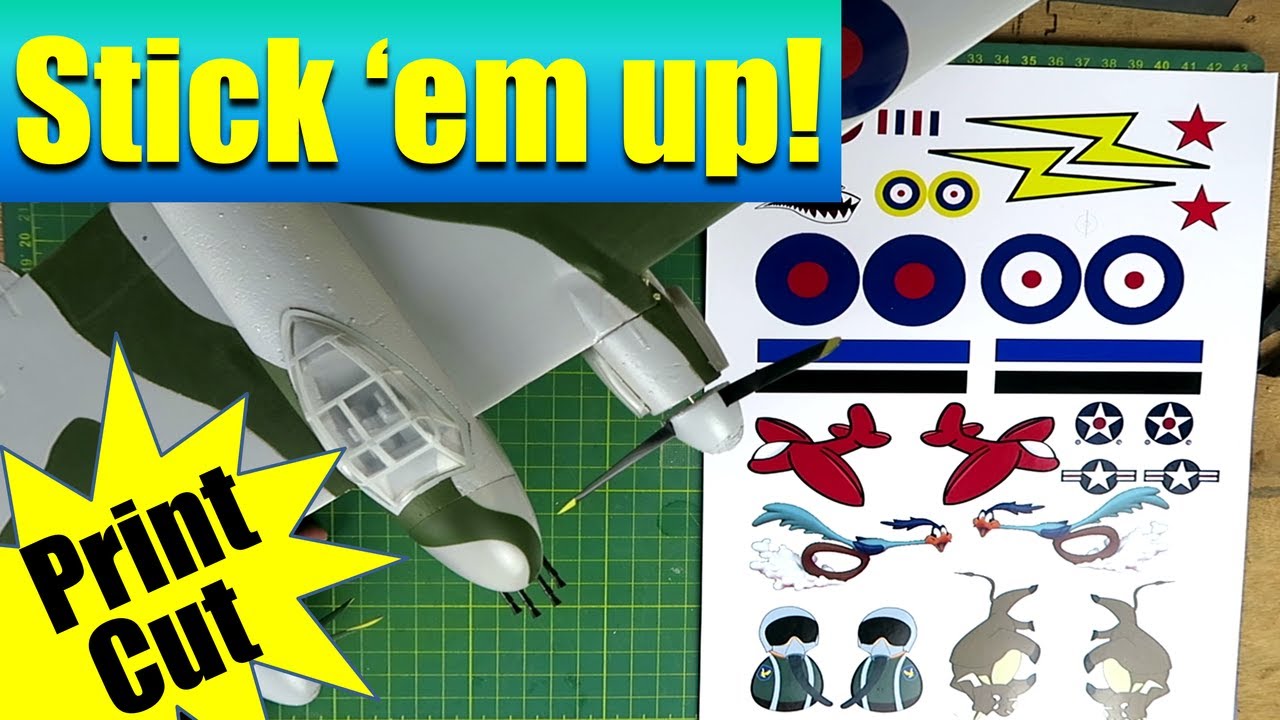 Creating RC Model Stickers Ortur LM2 Lightburn Print & Cut - YouTube