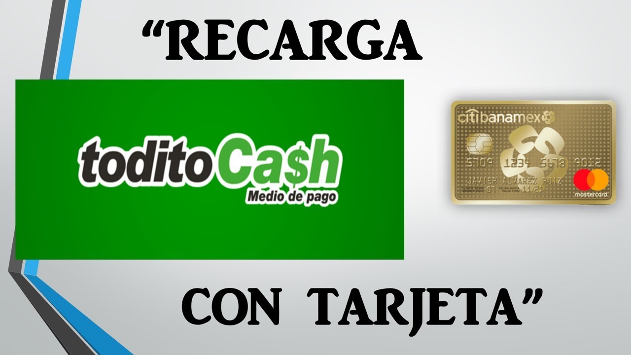 Como Recargar Todito Cash con tu Tarjeta Bancaria por Internet. - YouTube